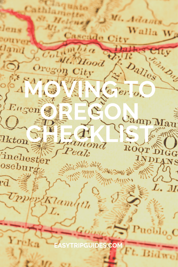 Moving to Oregon Checklist