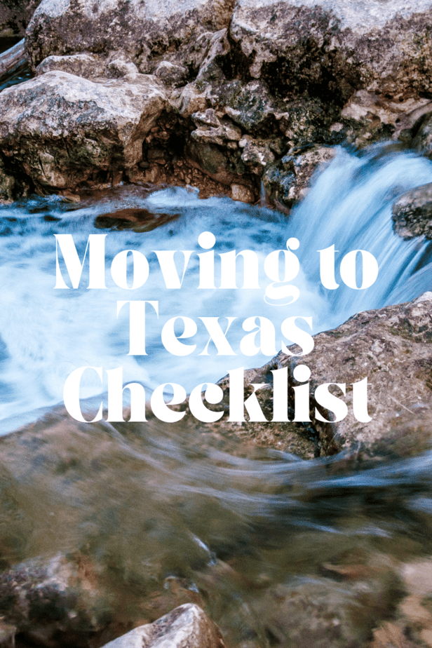 Moving to Texas Checklist
